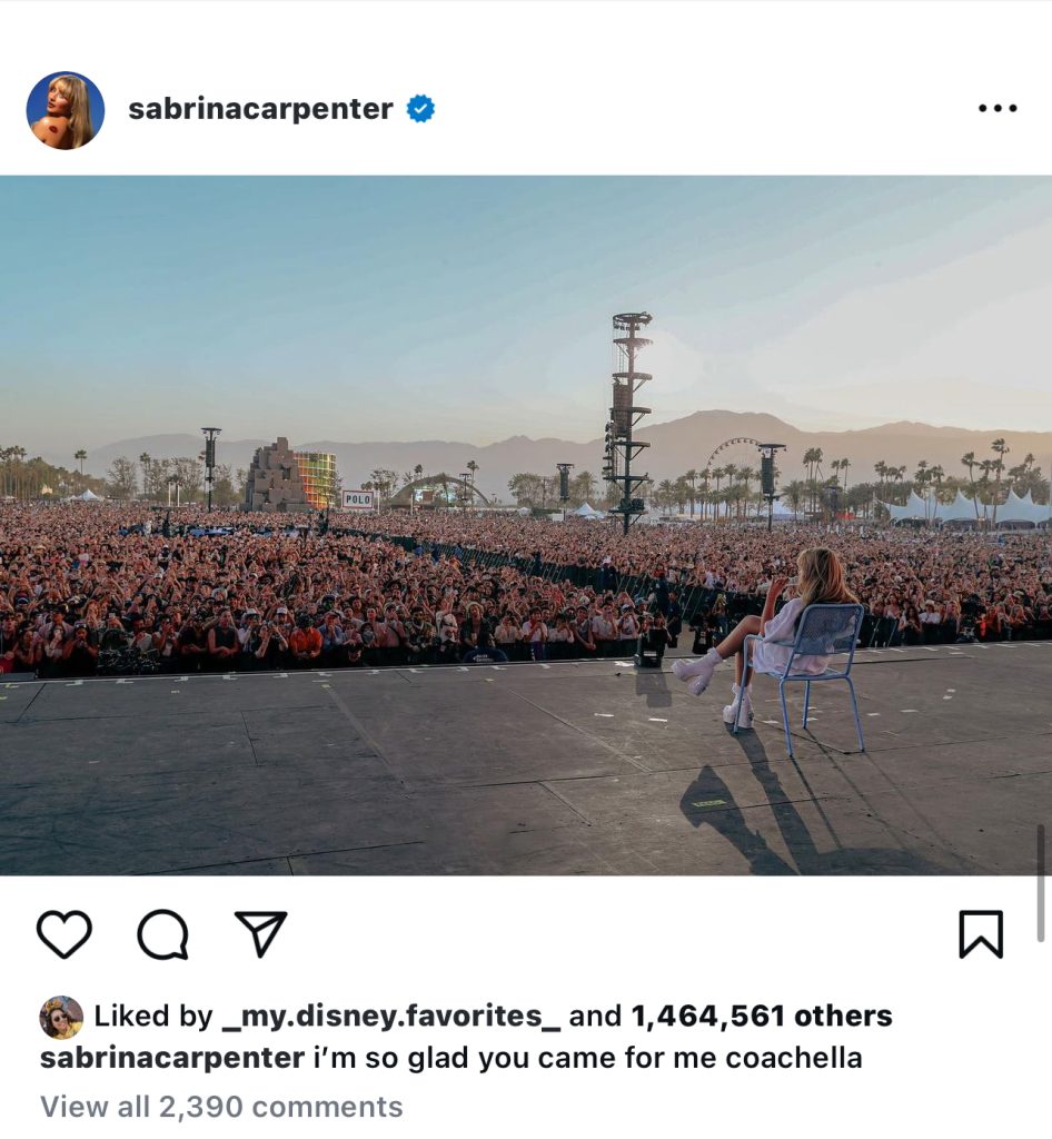 Sabrina Carpenter Is Working Late on Her New Tour